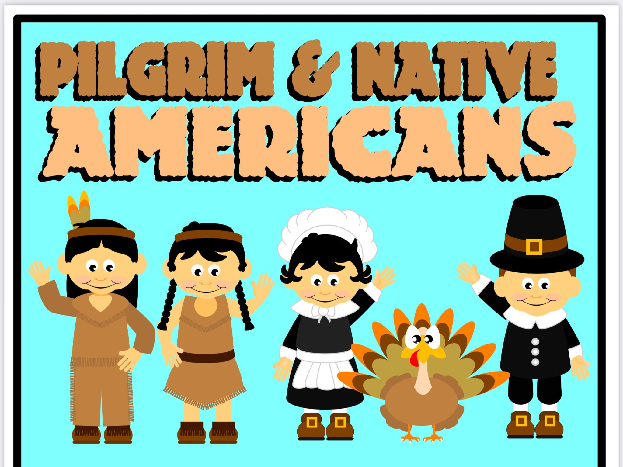 INSTANT DOWNLOAD - Pilgrim Native American - Themed Activities Package ...
