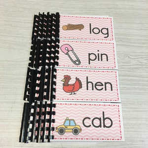 The Pink Series - 24 CVC Word Families Booklets- Montessori Material ...