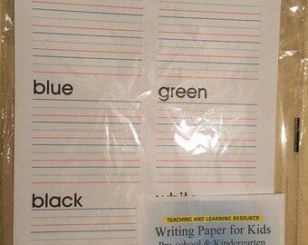 Writing Paper for Kids Sight Word Practice 11 X 8.5 In 20 | Etsy