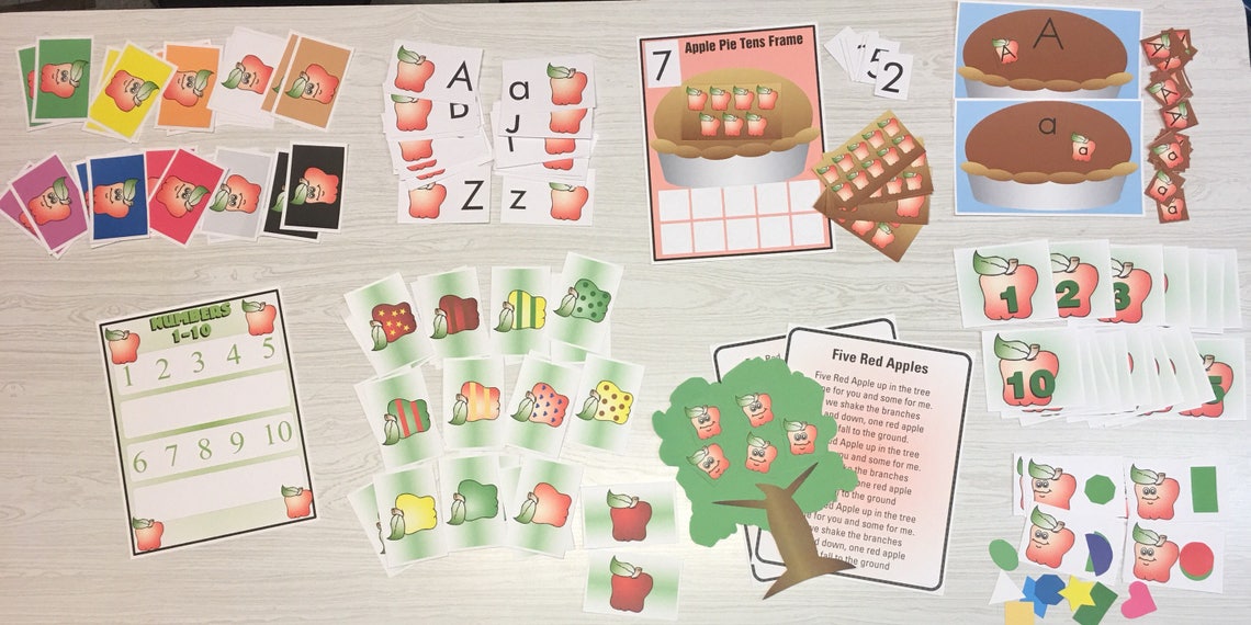 INSTANT DOWNLOAD Apples Themed Activities Package for | Etsy