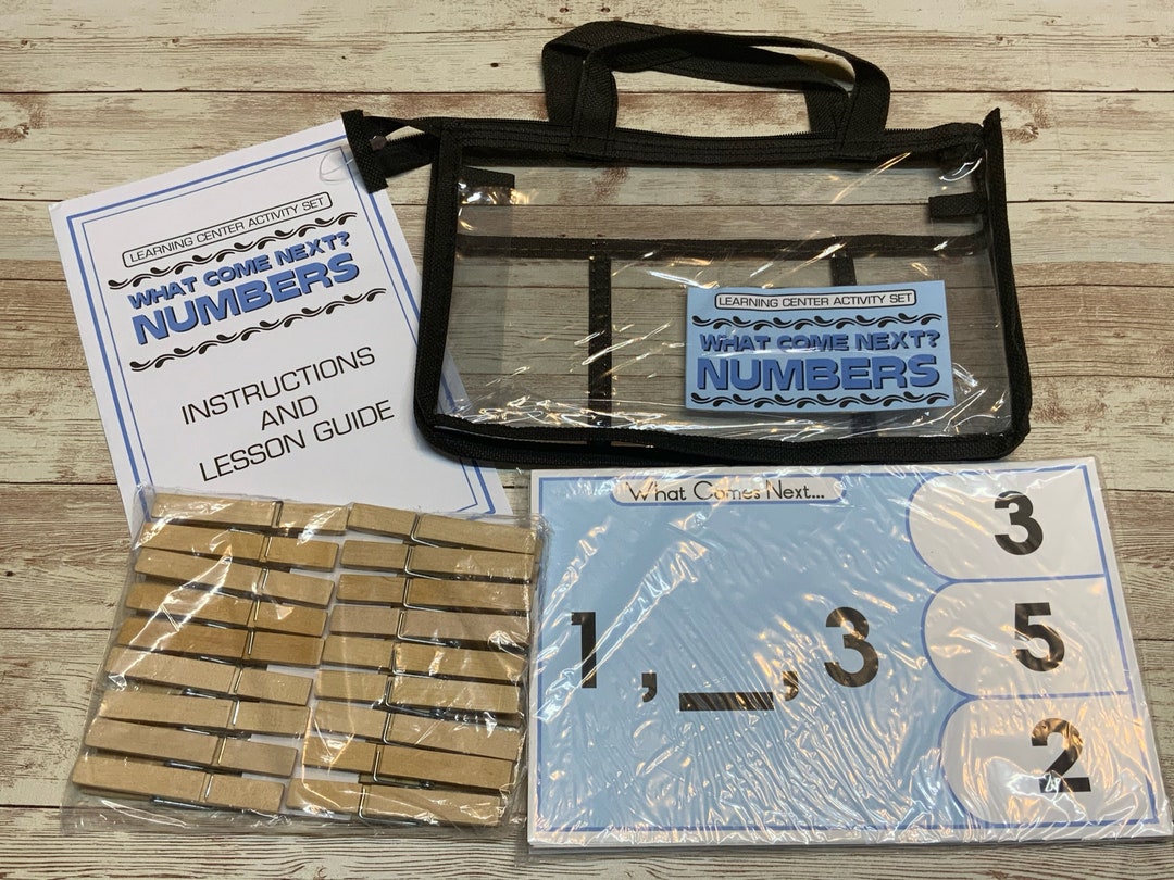 What Comes Next Numbers Activity Set - Clothespin Learning Center - Etsy