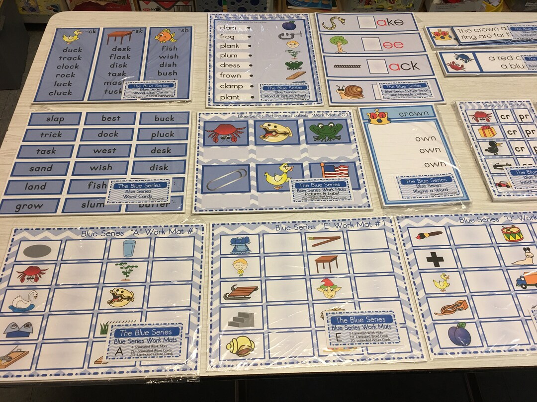 Learning Resource Bundle the Blue Series Language Kit 17 Montessori ...