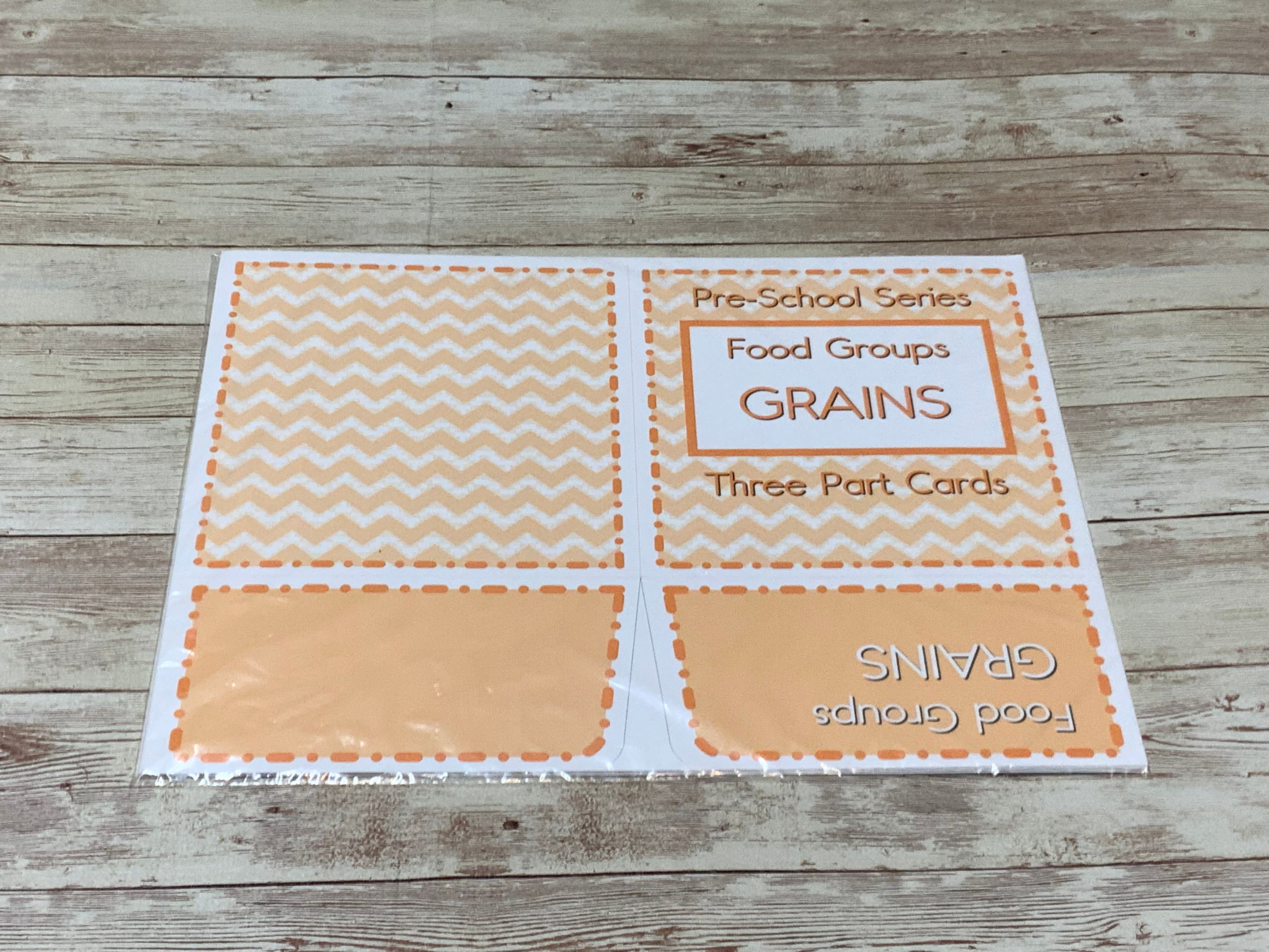 Grains - Food Groups Series - Three Part Card Set (PRINTED ...