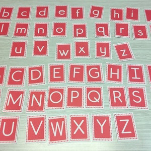 The Pink Series - Big Alphabet Cards ( 56 Card Deck ) - Montessori ...