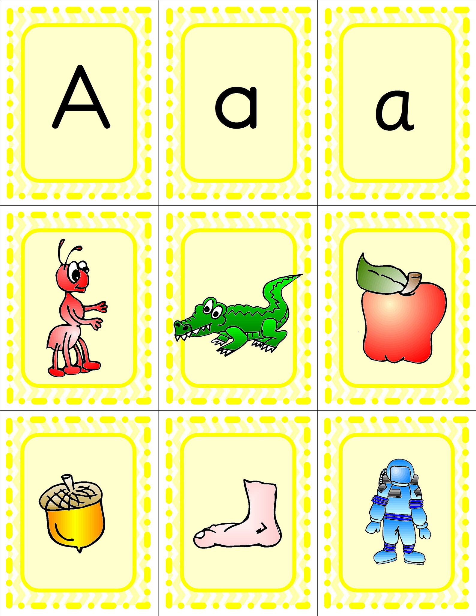 ABC & PICTURES CARDS - Pre-reading Series - Montessori Materials for ...