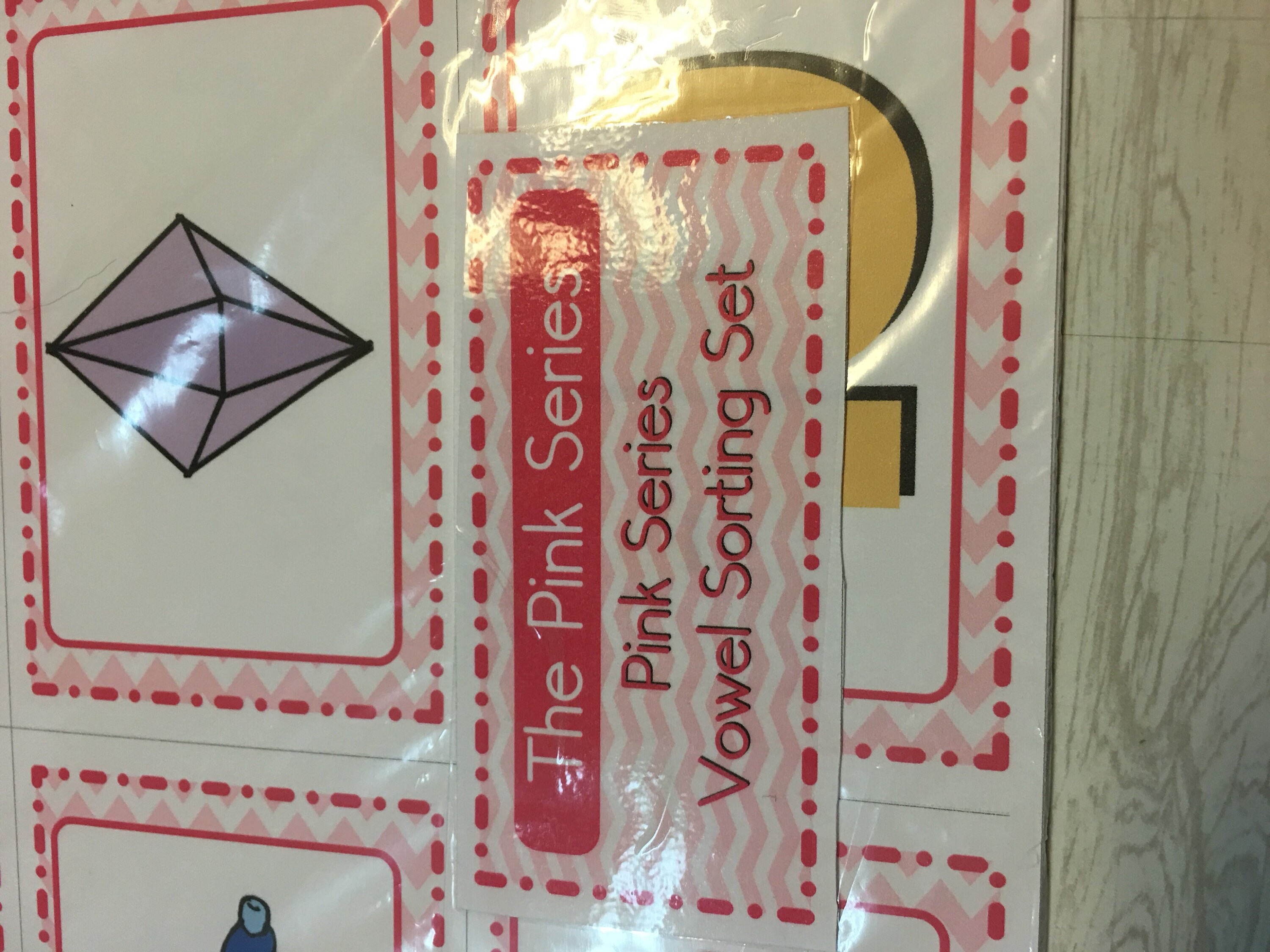 The Pink Series CVC Vowel Sort Montessori Material for - Etsy