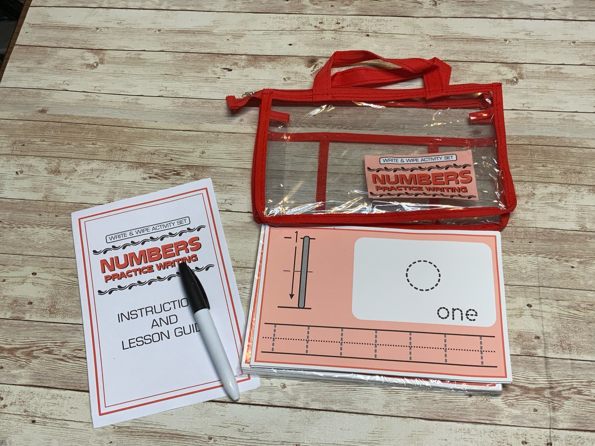 2 Write & Wipe Activity Sets - Letters and Numbers Practice Writing - Etsy
