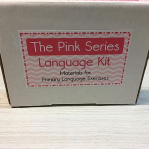 The Pink Series Language Kit Montessori Material for Primary Language ...