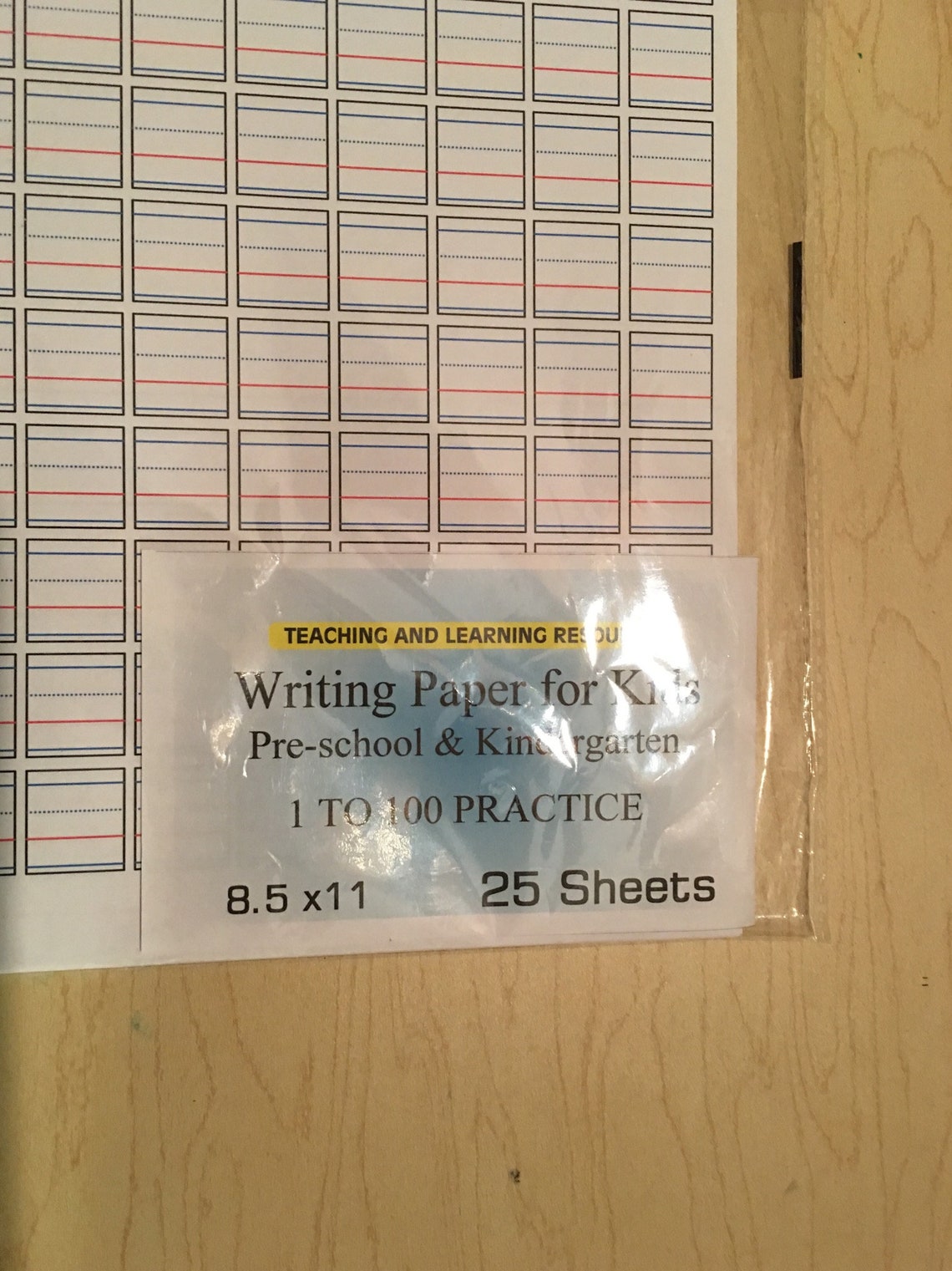 Writing Paper for Kids - Numbers 1-100 - 11 X 8.5 In, 20 Lb, 25 Sheets ...