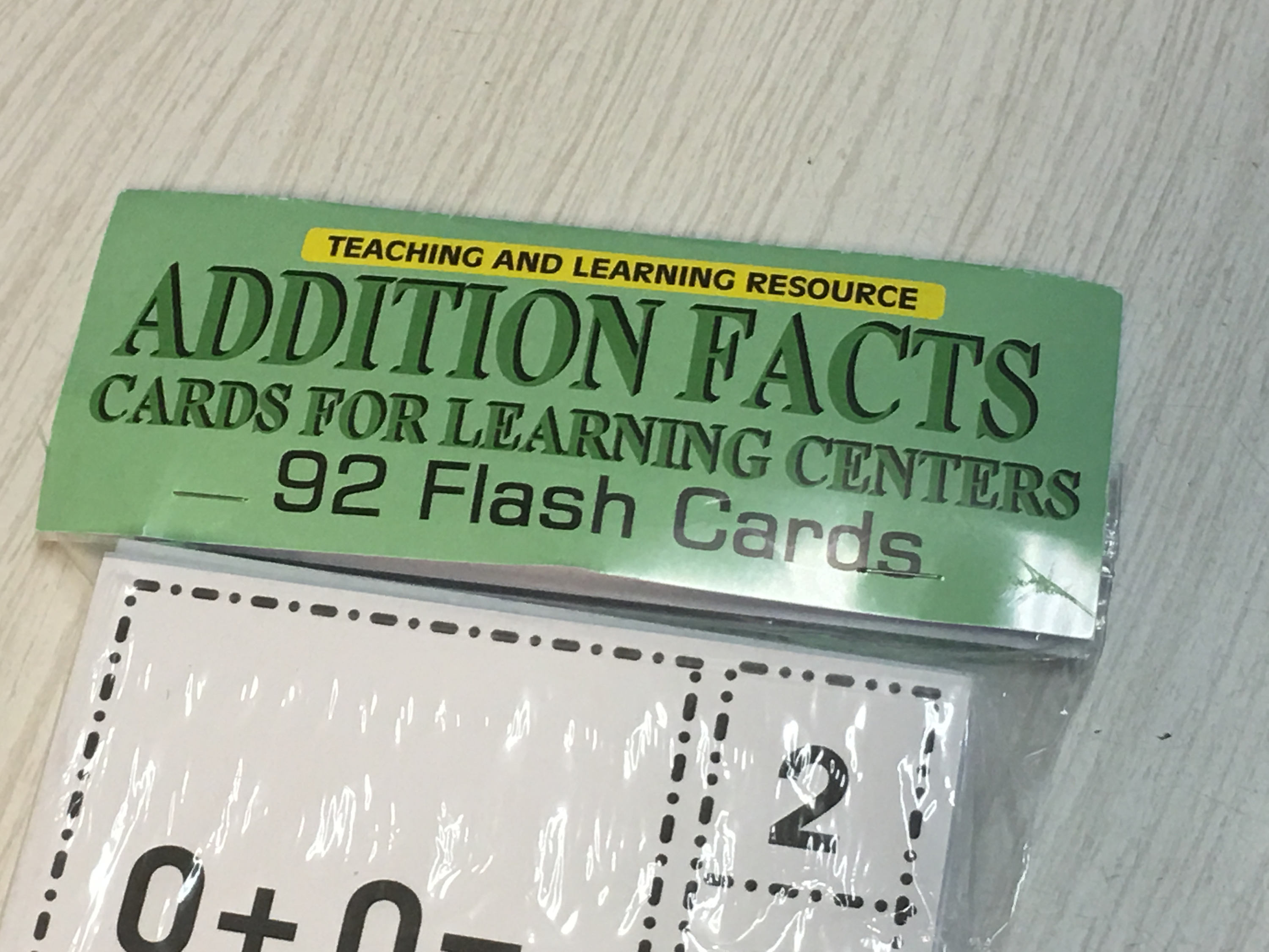 Addition Facts Flash Cards: Learning Center Activity (92 Cards) - Etsy