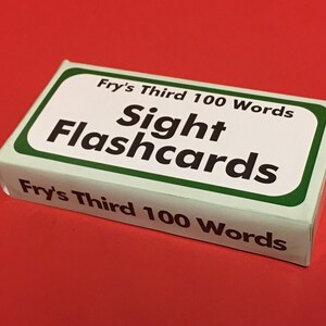 100 Flashcards - Fry”s Sight Words - 3rd Hundred Words Flash Cards ...