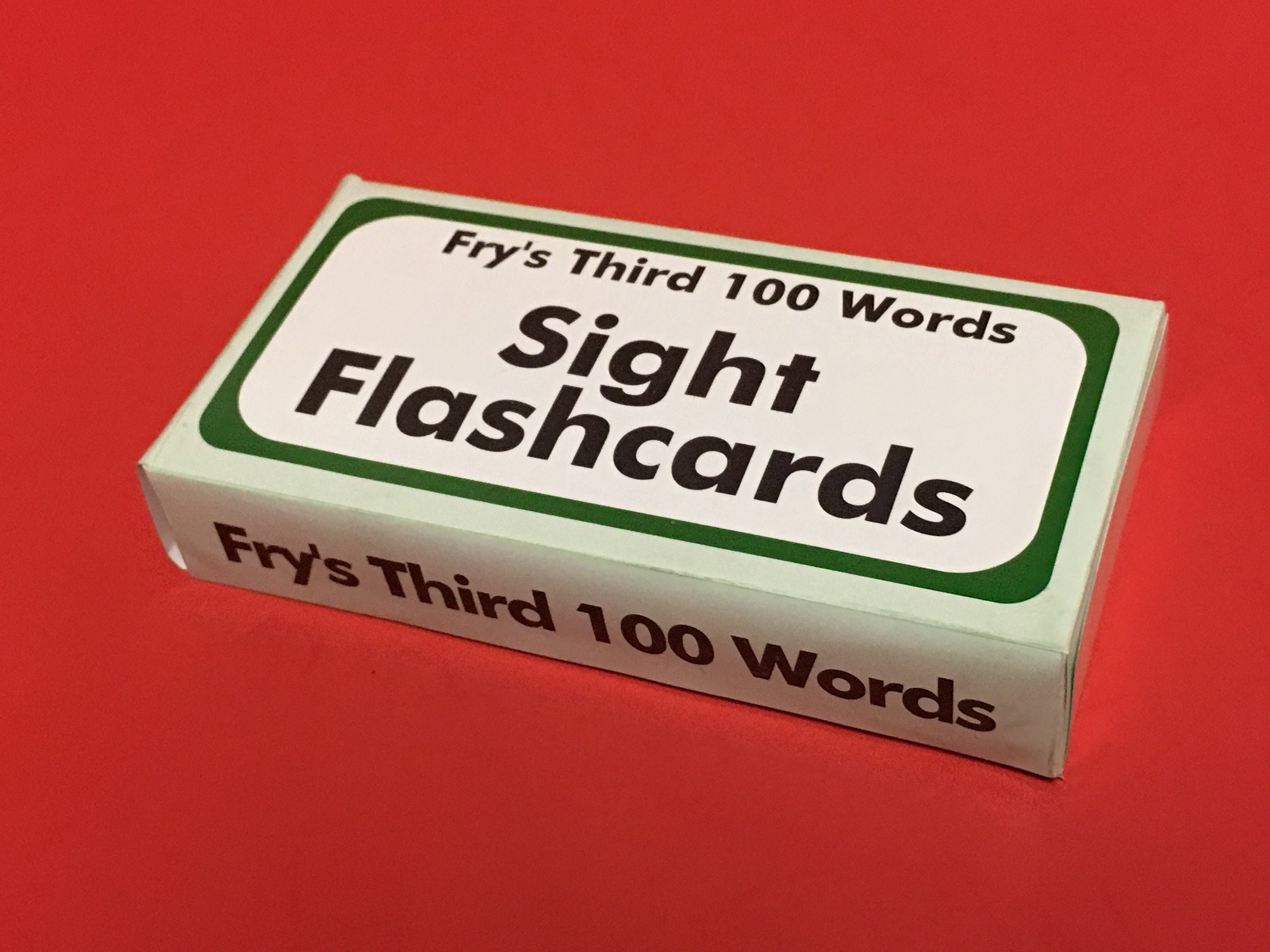 100 Flashcards - Fry”s Sight Words - 3rd Hundred Words Flash Cards ...