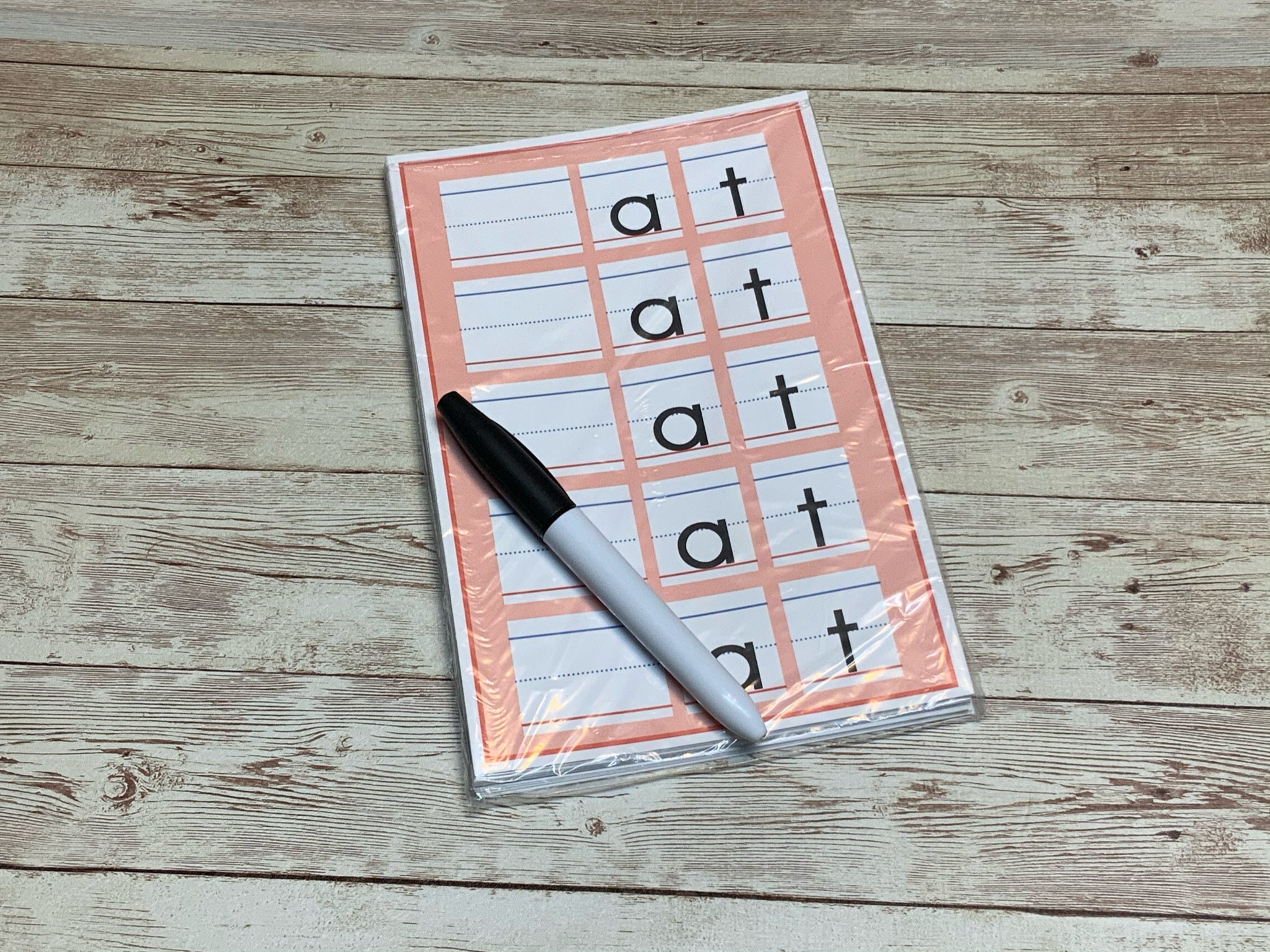Write & Wipe Activity Set - Making Word Families - Etsy