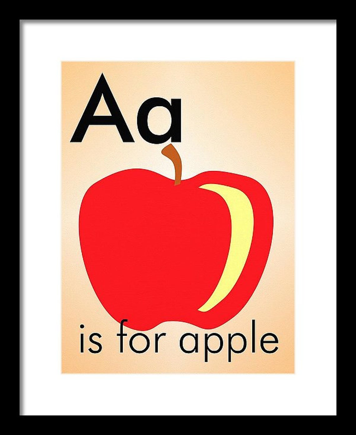 Apple Alphabet Nursery Print: Kids Room Wall Art (digital Download) - Etsy