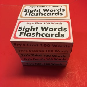Fry's 1000 Sight Words Set - Reading - Sight Word Flash Cards - 1000 ...