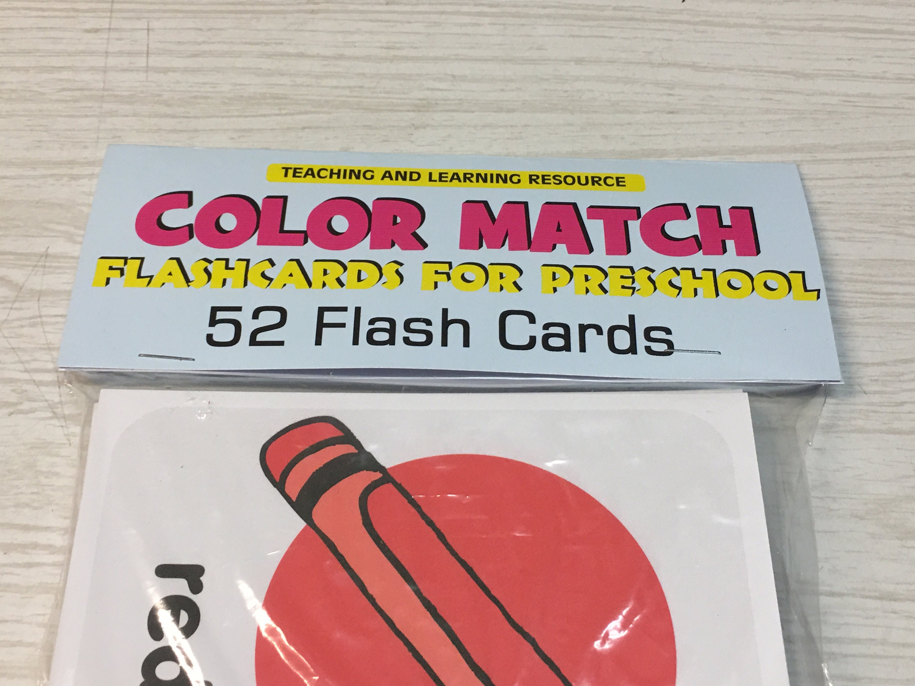 Color Match Flash Cards for Preschool 52 Flash Cards Activity Cards - Etsy