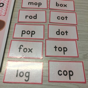 The Pink Series - Interactive Learning Books - Short “o” Book - W/ 12 ...