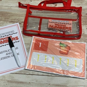 2 Write & Wipe Activity Sets - Tracing Letters and Numbers - Etsy