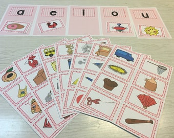 The Pink Series Language Kit Montessori Material for Primary | Etsy