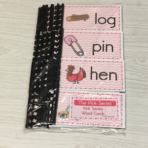 The Pink Series - 24 CVC Word Families Booklets- Montessori Material ...