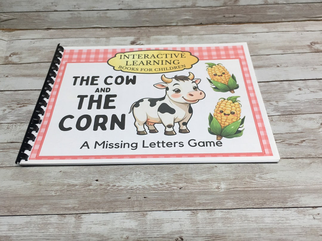 Interactive Learning Books for Children - the Cow and the Corn - Etsy