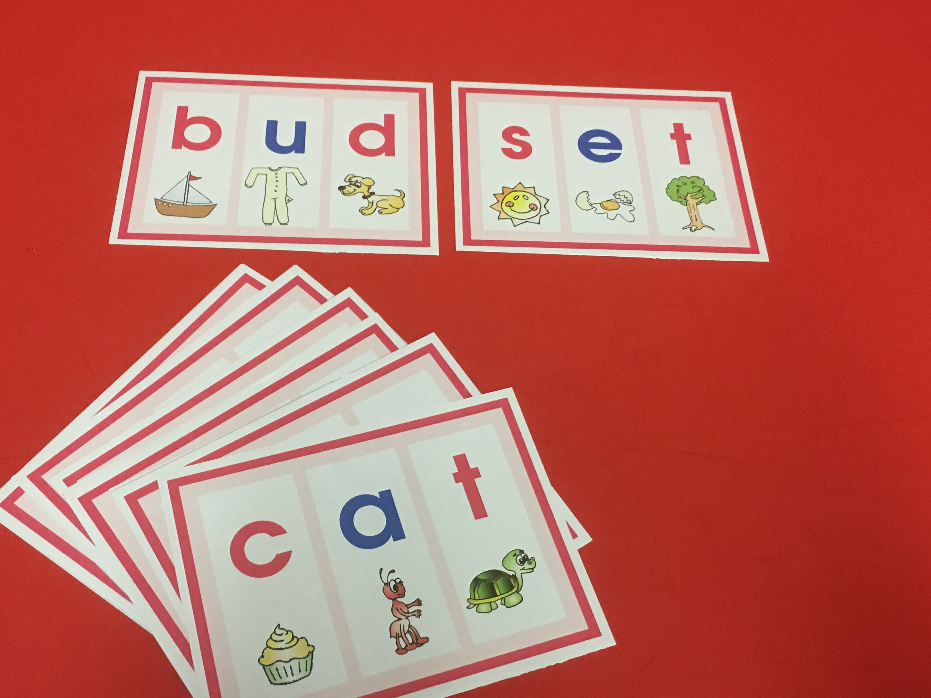 Pink Series Montessori CVC LETTER & SOUND Flashcards 40 - Etsy