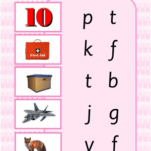 PINK SERIES | Montessori Activity - Beginning Sound Choice ...