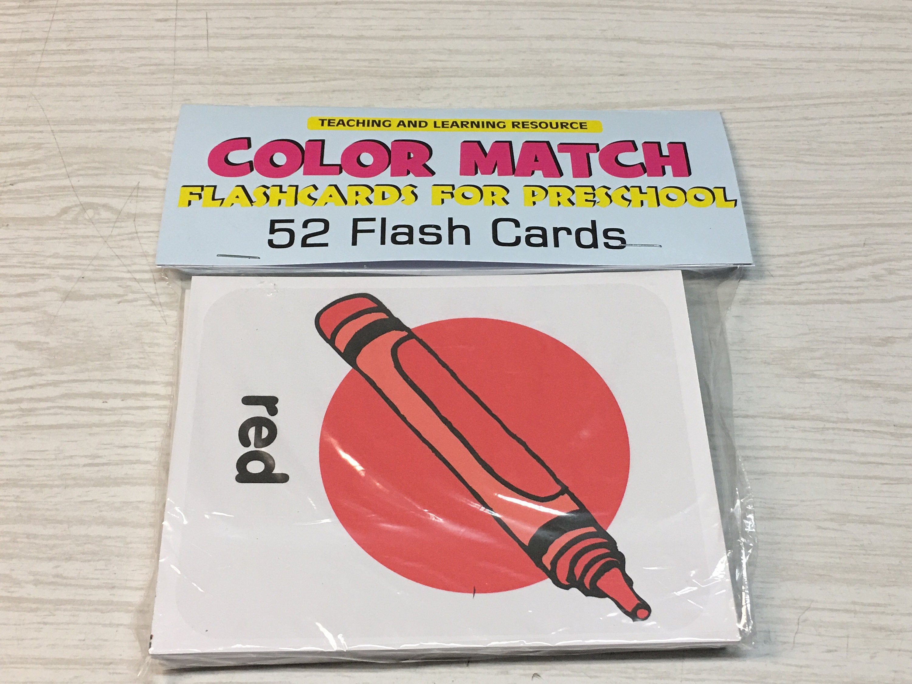 Color Match - Flash Cards for Preschool - 52 Flash Cards - Activity ...