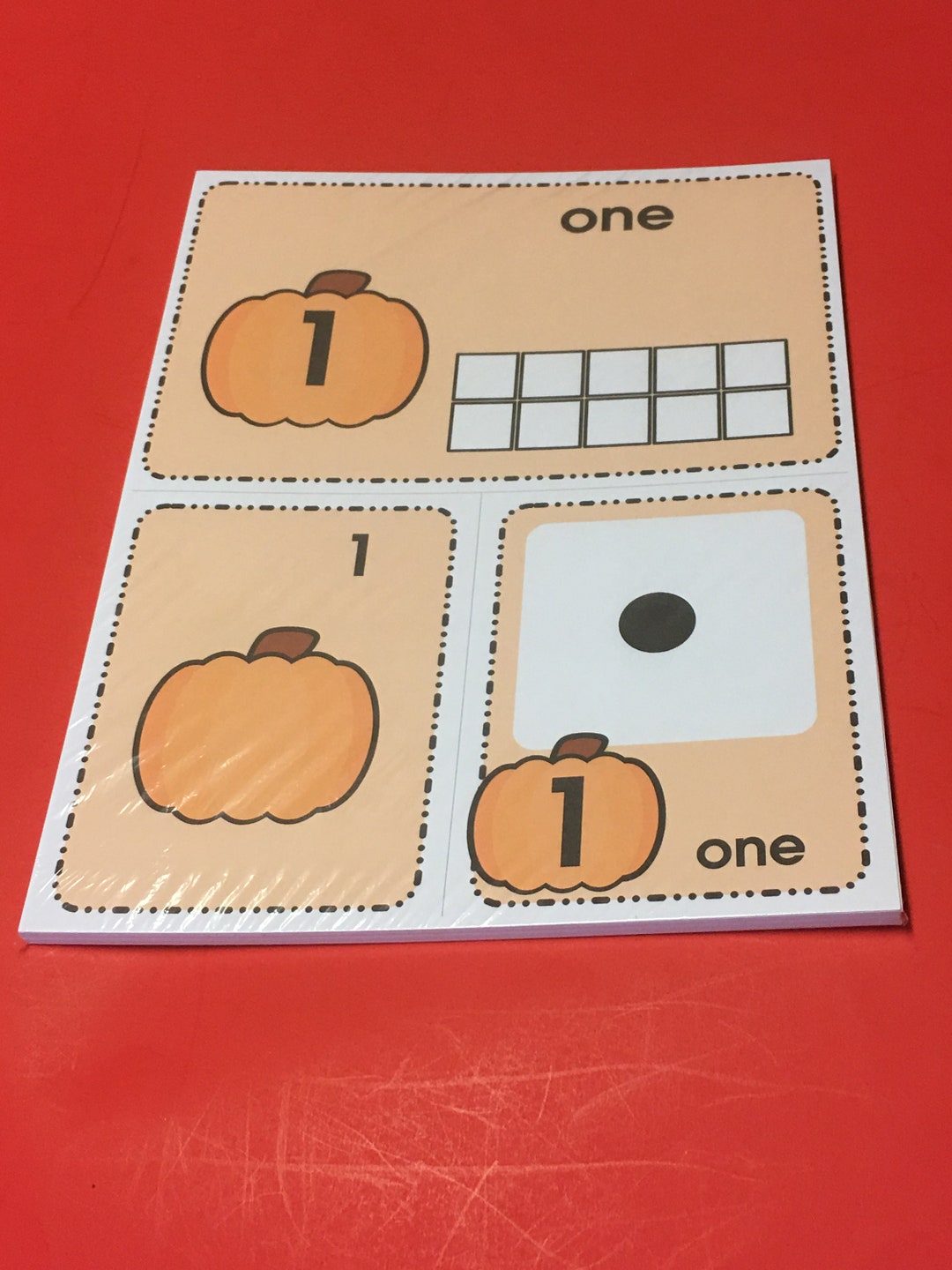 Pumpkin Themed - Numbers 1 - 20 Counting Card Kit - Etsy