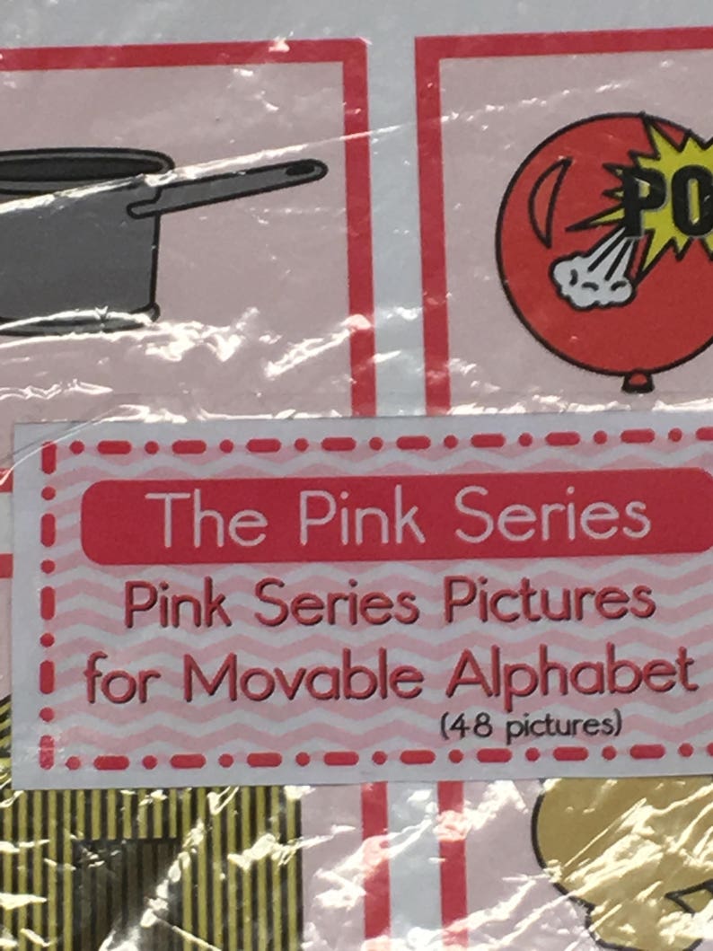 The Pink Series Pictures for Movable Alphabet Montessori Material for ...