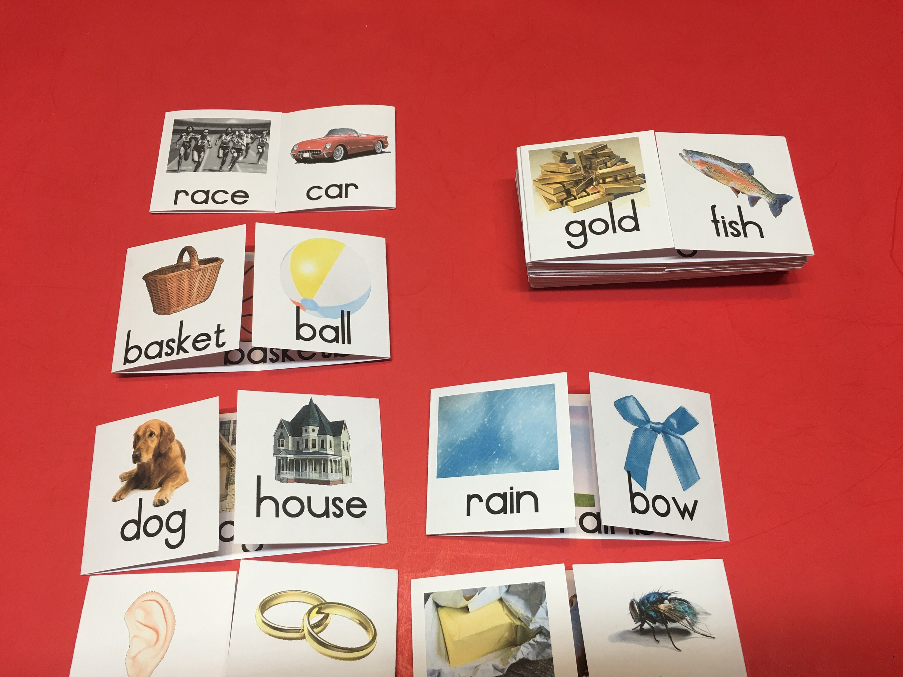 Compound Words - Cards for Learning Center - 33 Flip Cards - Activity ...