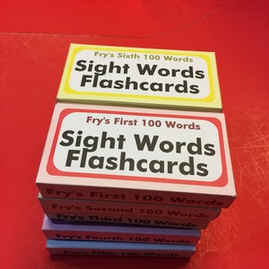 Fry's 1000 Sight Words Set - Reading - Sight Word Flash Cards - 1000 ...