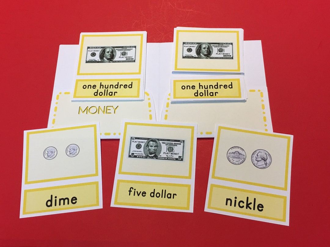 INSTANT DOWNLOAD - Money - Three Part Card Set and Folio - Pre-reading ...