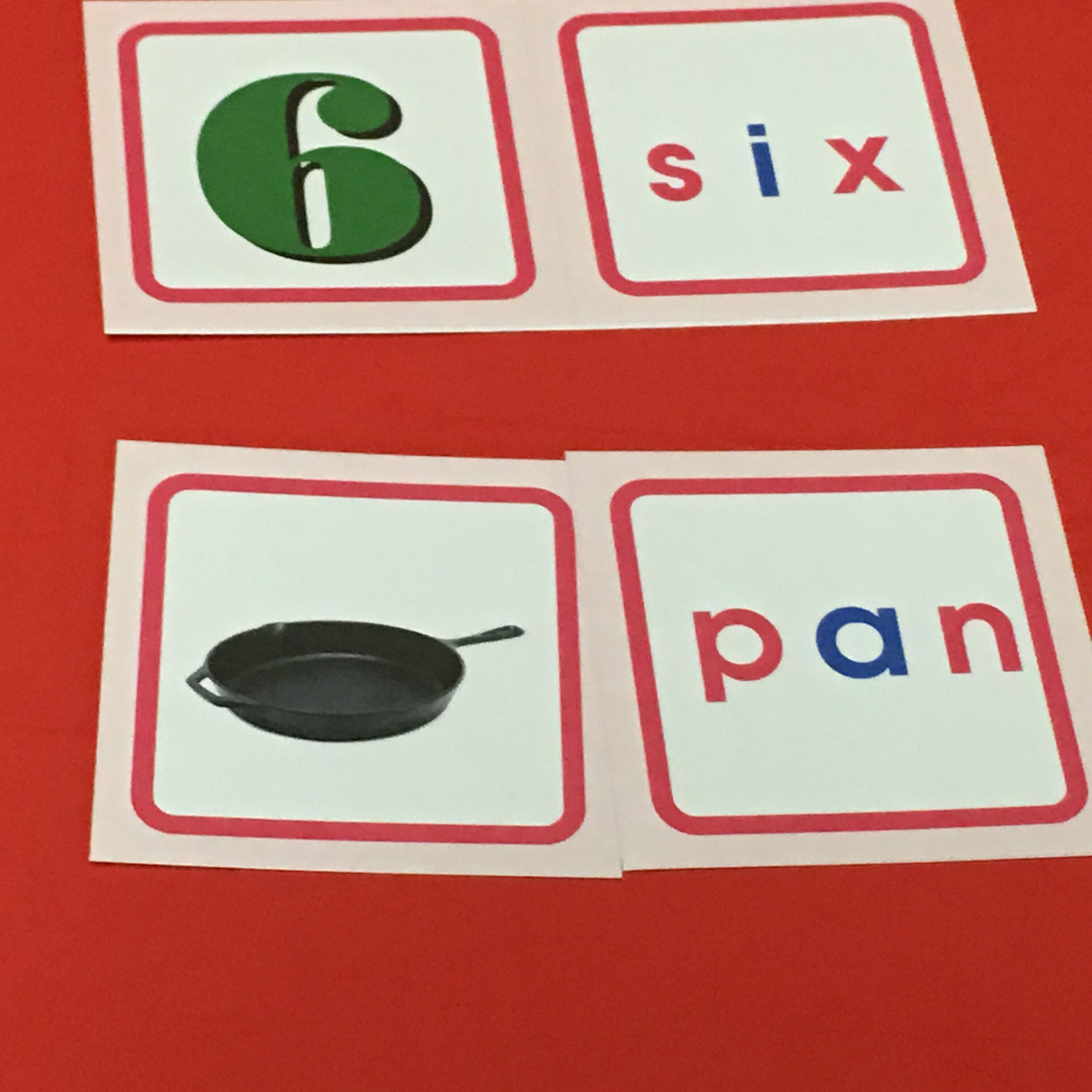 Pink Series Montessori - CVC PICTURE & WORD Match Cards -120 Laminated ...