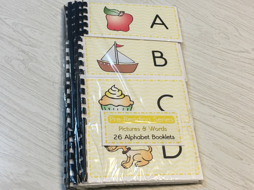 Pre-reading Series 26 Alphabet Booklets With Lamination - Etsy