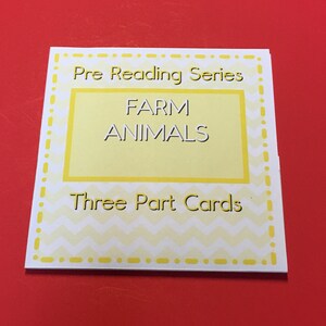 INSTANT DOWNLOAD - Farm Animals - Three Part Card Set and Folio - Pre ...