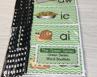 The Pink, Blue & Green Series COMPLETE 102 Word Booklets Montessori ...