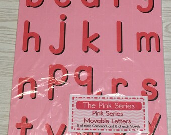 The Pink Series Pictures for Movable Alphabet Montessori | Etsy