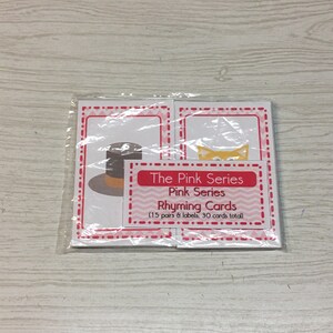 The Pink Series - Rhyming Words ( 30 Card Deck ) - Montessori Material ...