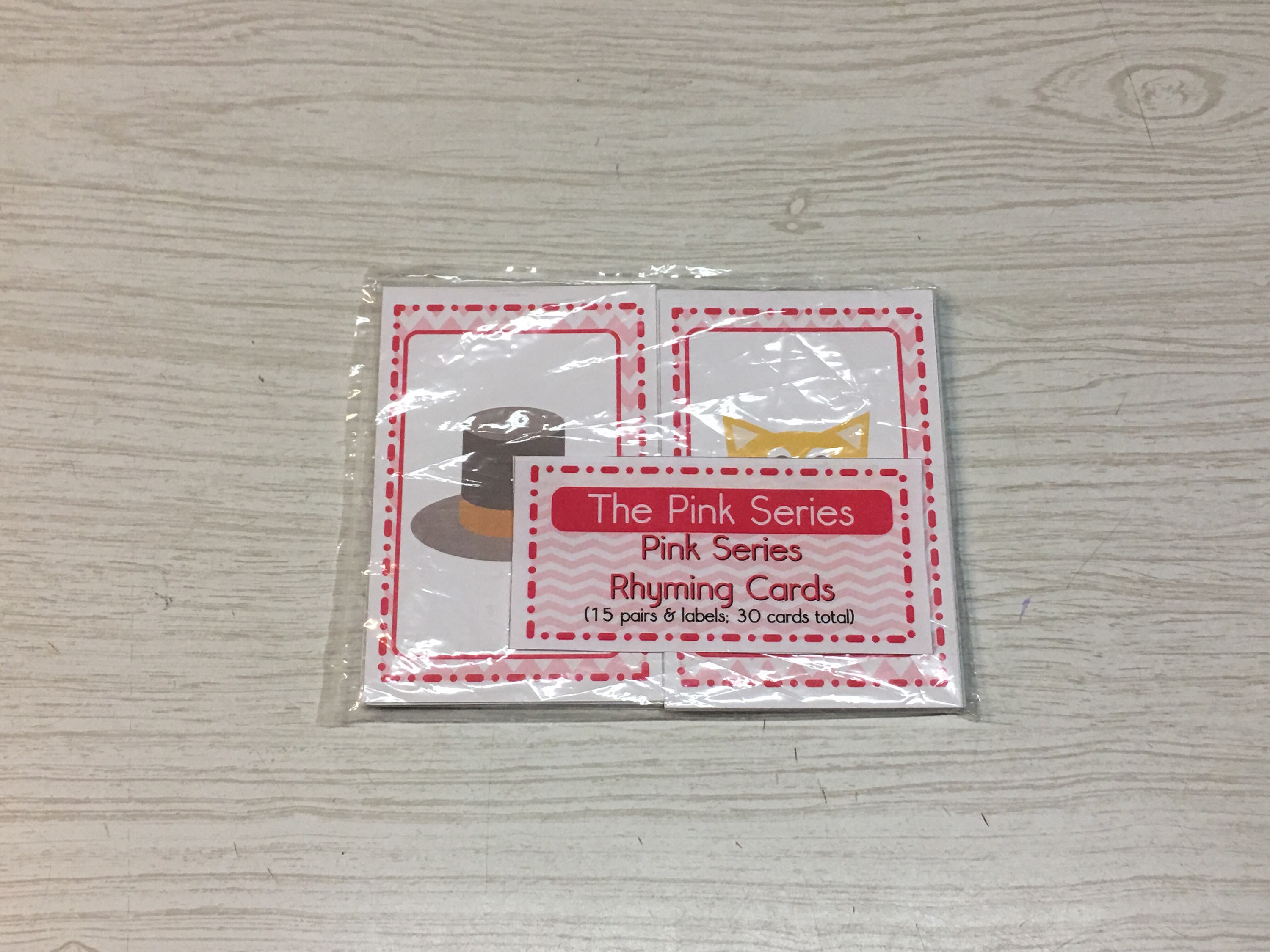 The Pink Series - Rhyming Words ( 30 Card Deck ) - Montessori Material ...