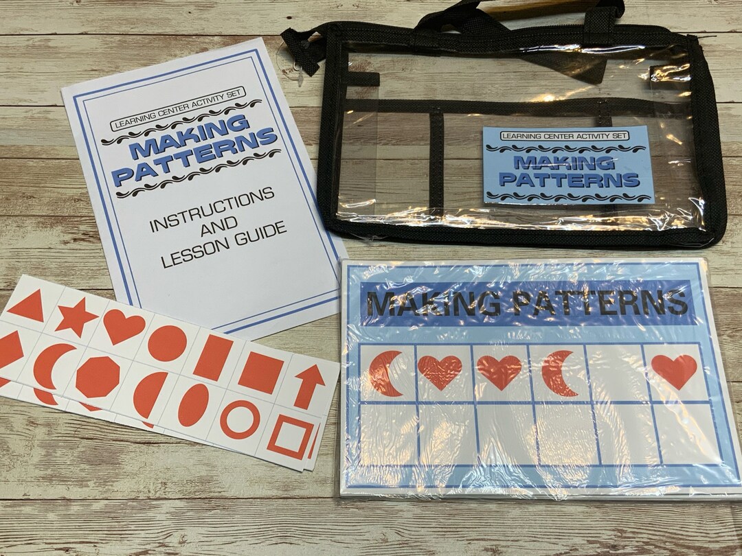 Learning Center Activity Set - Making Patterns - Learning Center - Etsy