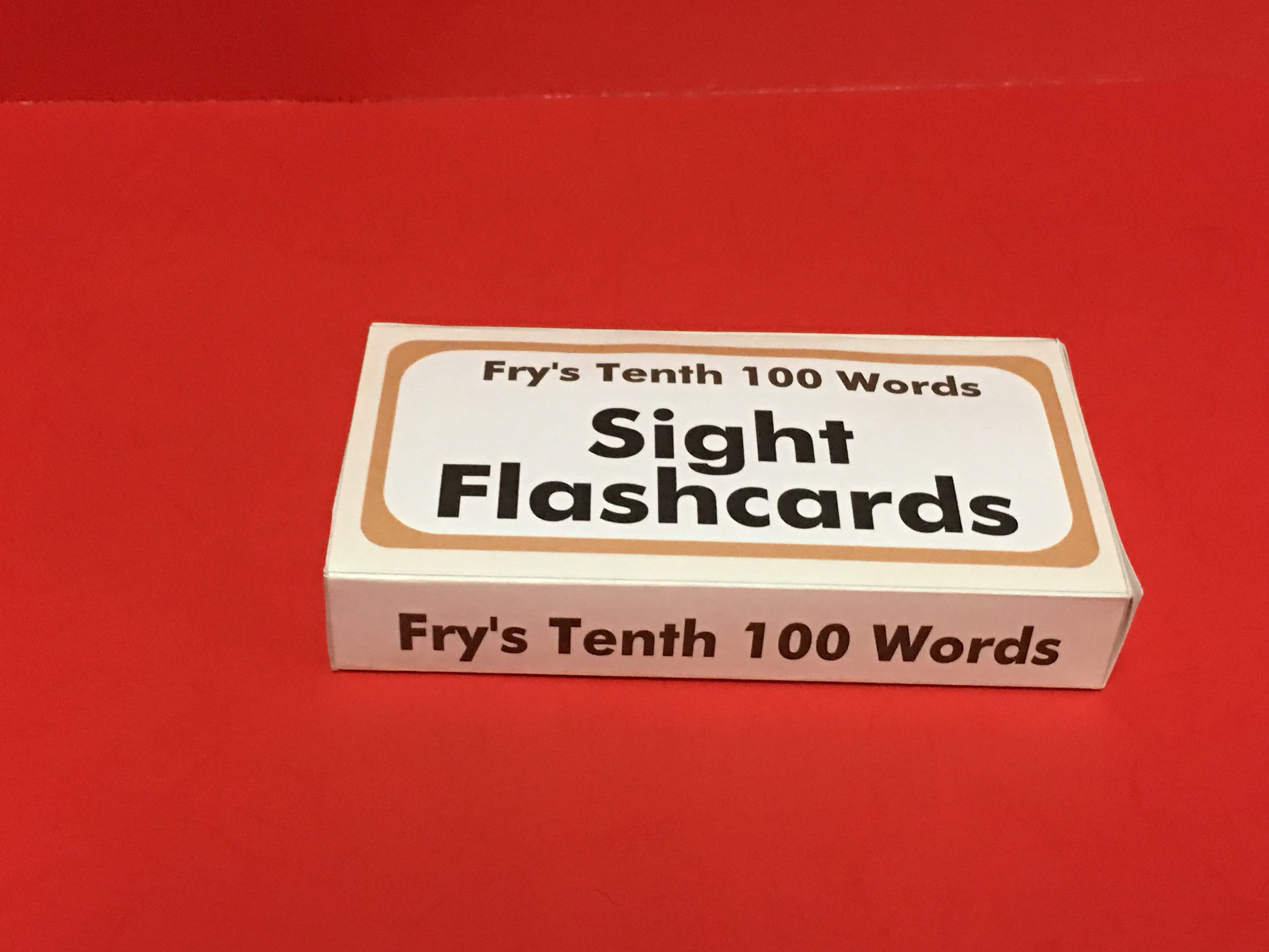 100 Flashcards - Fry”s Sight Words - 10th Hundred Words Flash Cards - Etsy