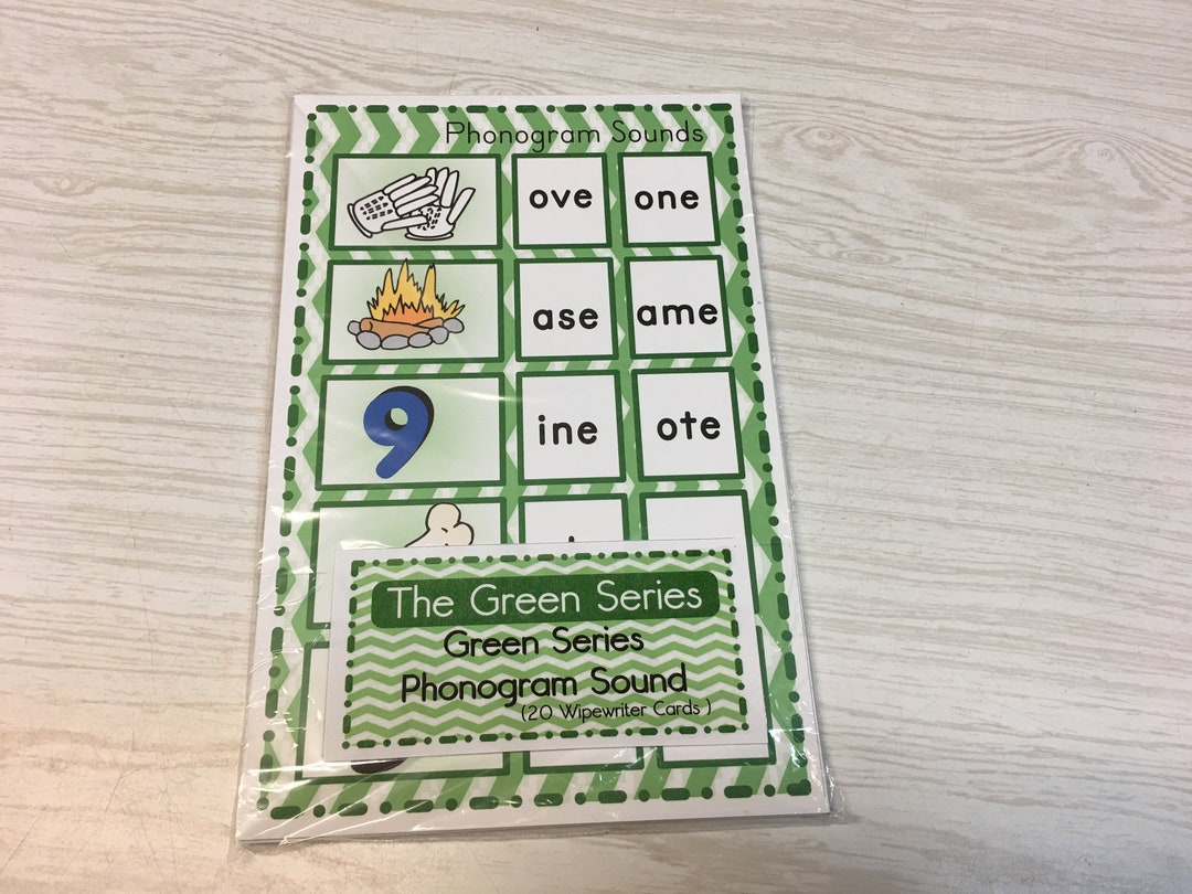 The Green Series - Phonogram Sound Set (20 Wipewriter Cards ...