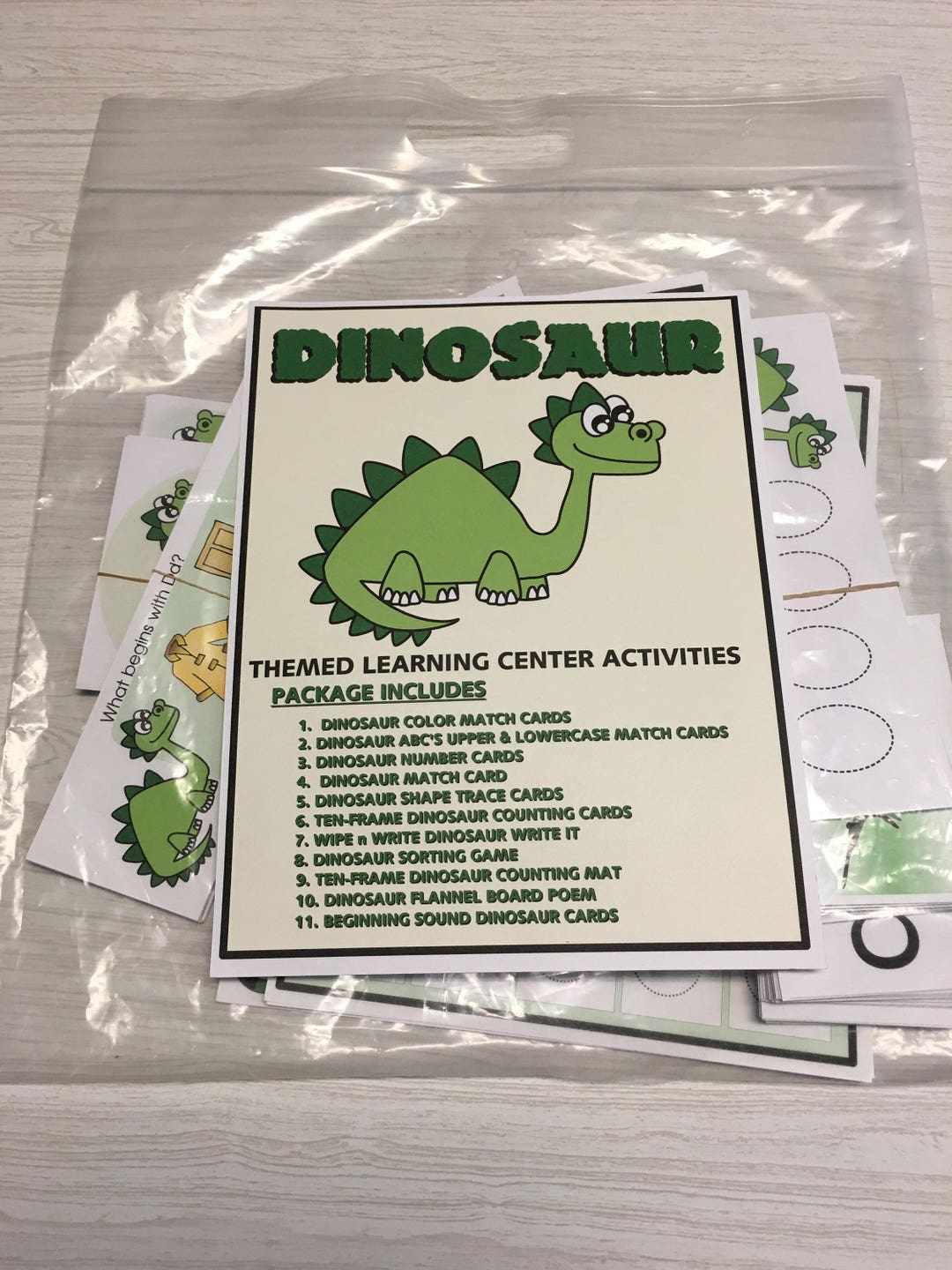 Dinosaurs - Themed Activities Package for Learning Centers - Perfect ...