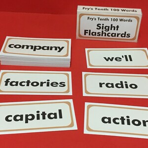 Fry's 1000 Sight Words Set - Reading - Sight Word Flash Cards - 1000 ...