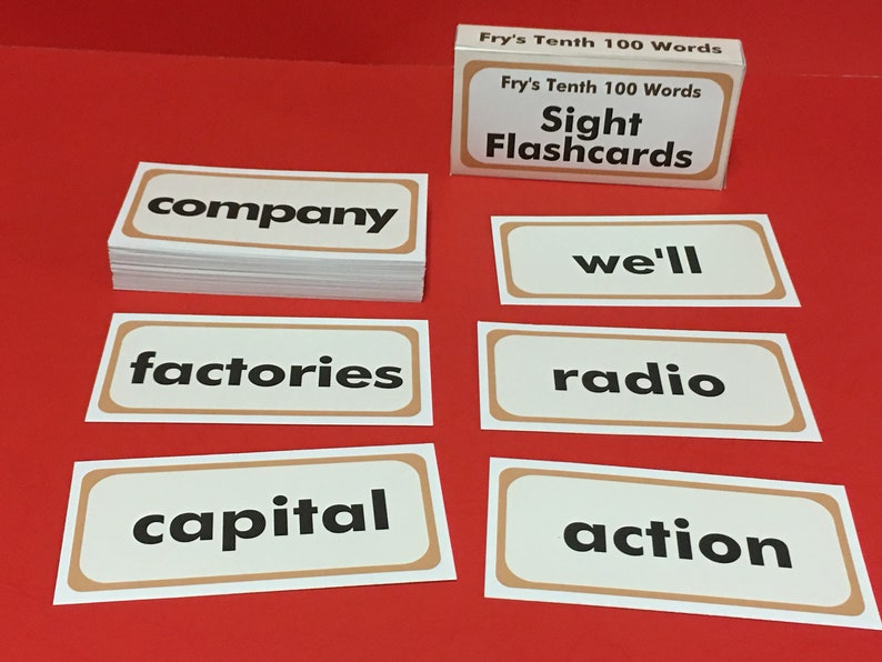 Fry's 1000 Sight Words Set - Reading - Sight Word Flash Cards - 1000 ...