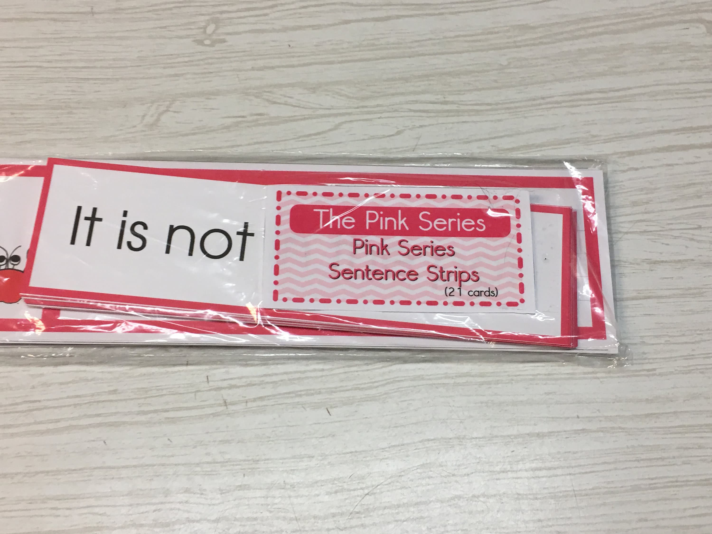 The Pink Series - Matching Sentences Strips (21 Strips) - Montessori ...