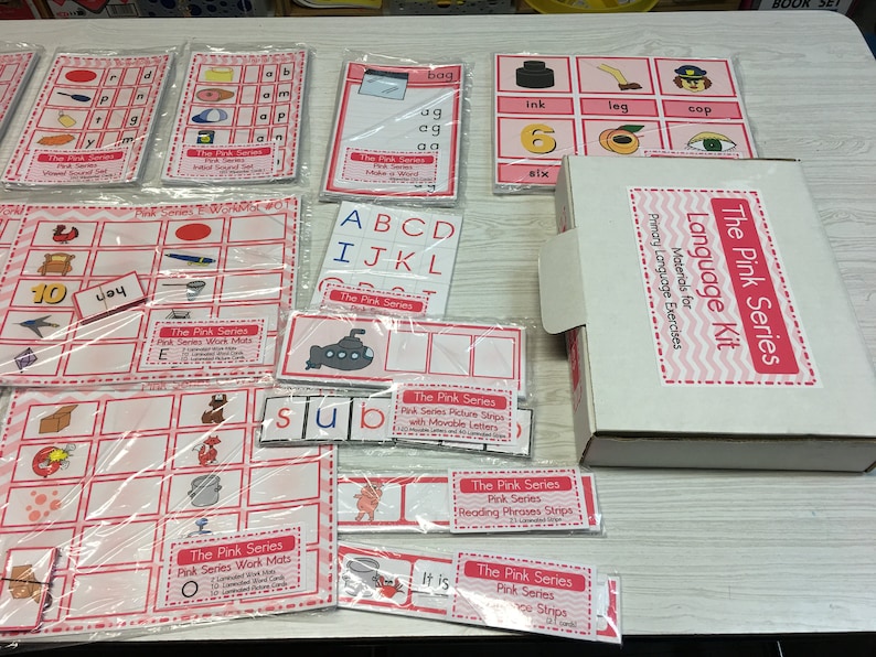 The Pink Series Language Kit Montessori Material for Primary Language ...