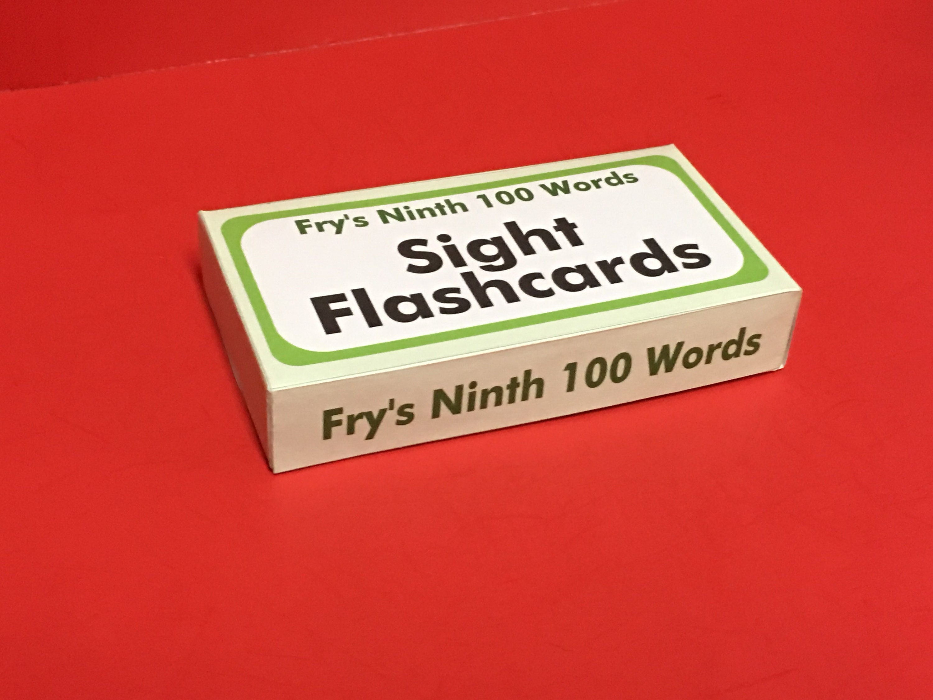 100 Flashcards Frys Sight Words 9th Hundred Words Flash - Etsy