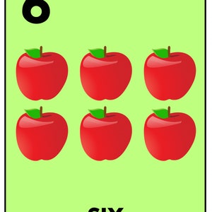 20 Printable Numbers Posters for Numbers 1-20. Wall Charts Classroom ...